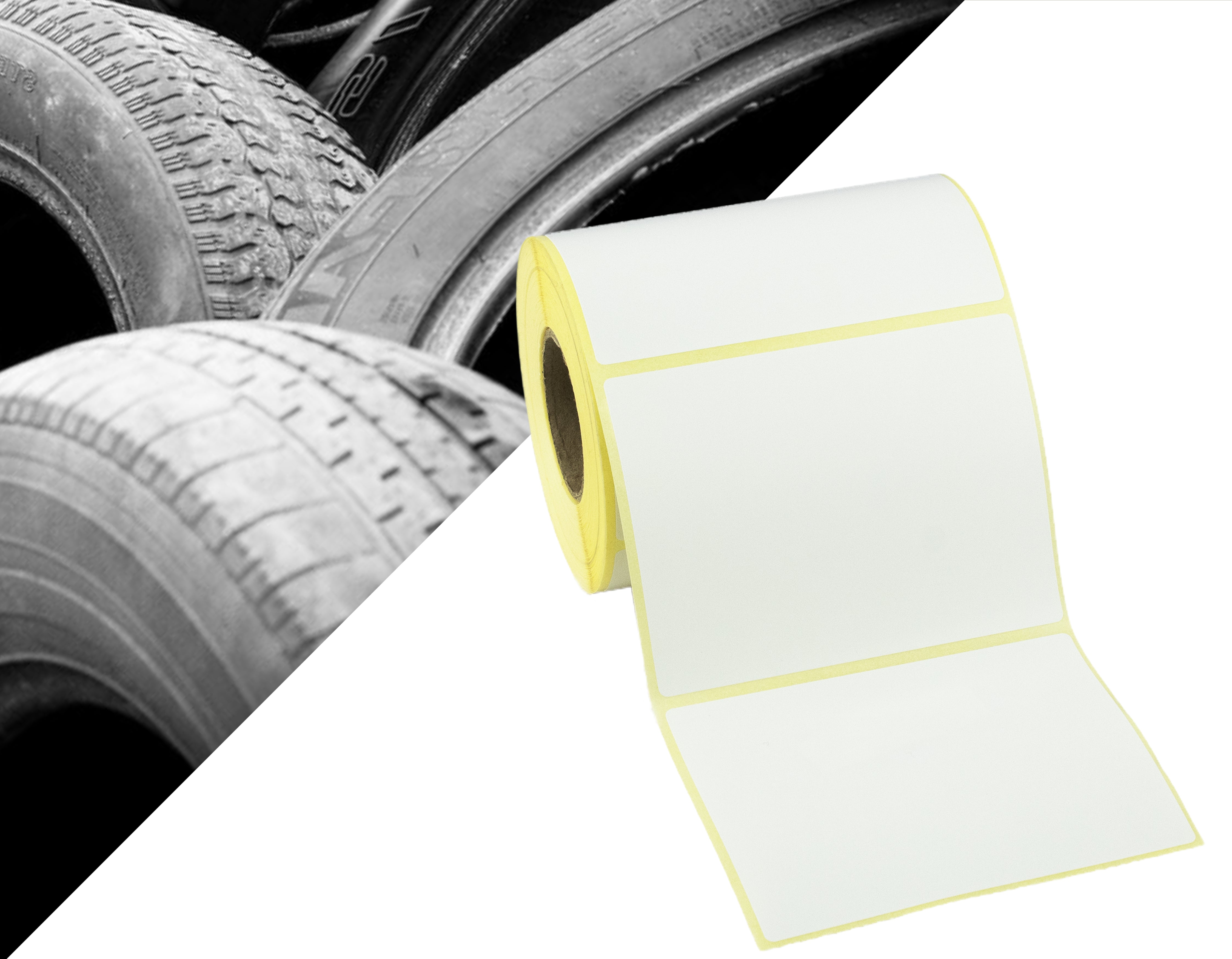 Tyre Adhesive Labels | Label Metrics — LabelMetrics