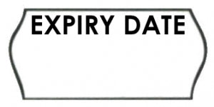 CT4 Expiry Date 26mm x 12mm Price Gun Label — LabelMetrics