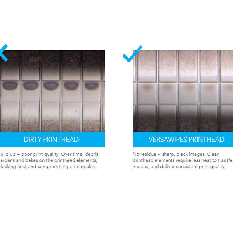 100 x Versawipes, Help reduce premature print head failure. | LabelMetrics